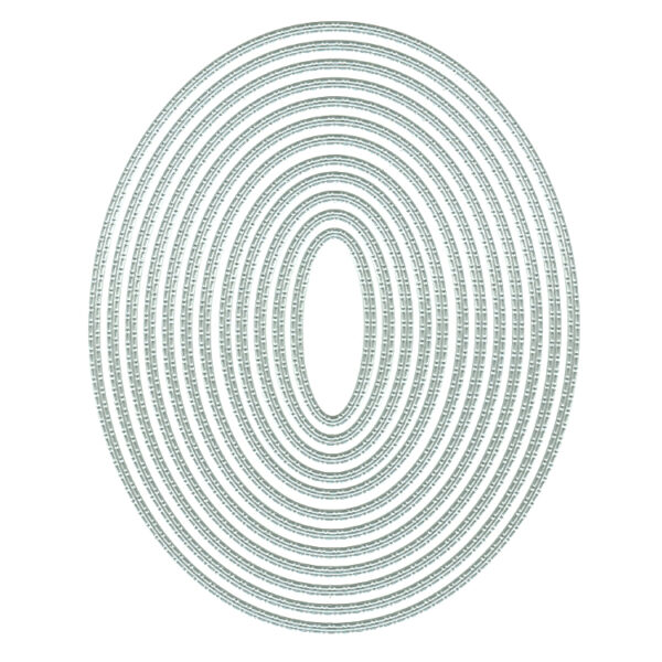 Presscut Nesting Stitch Dot Ovals - Art of Craft