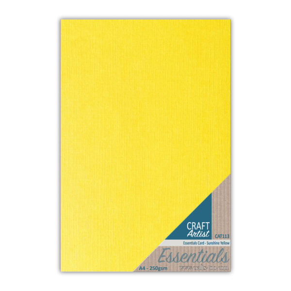 Craft Artist Essential Card Sunshine Yellow - Art of Craft