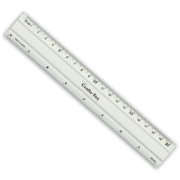 Crafts Too Aluminium Ruler 20cm - Art of Craft