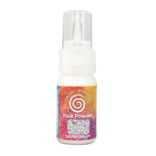 Cosmic Shimmer Pixie Powder Silver Dream 30ml - Art of Craft