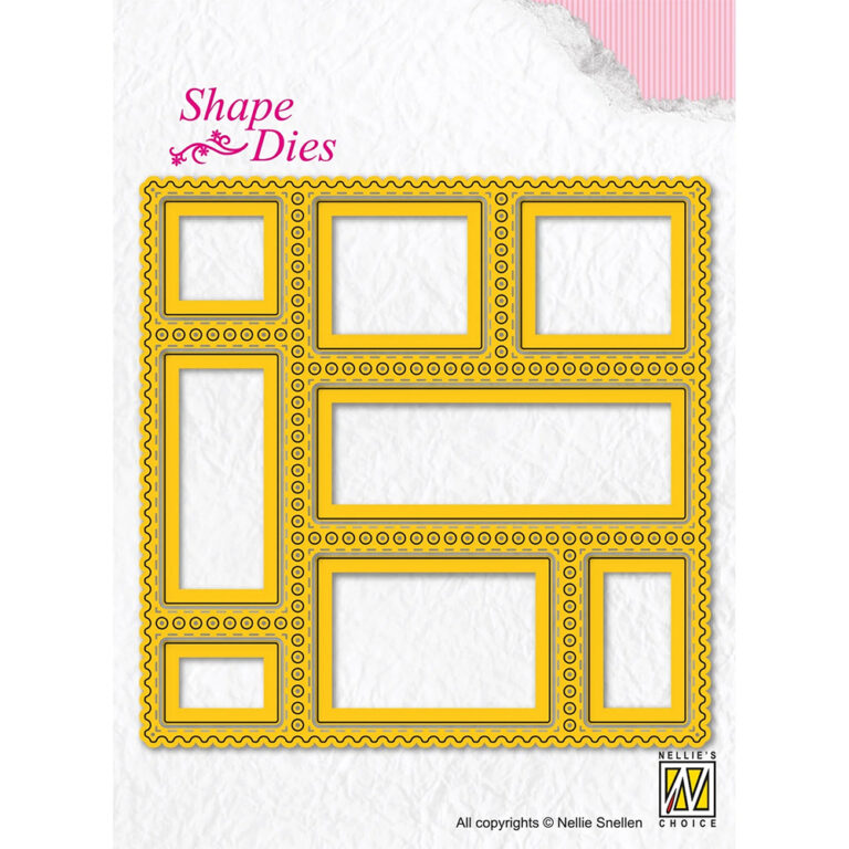 Shape Dies Postal Stamps - Art of Craft