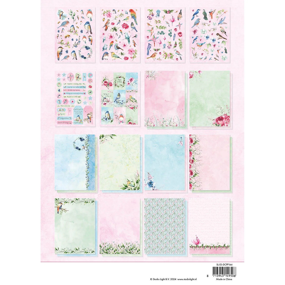 Essentials Die-Cut Paper Pad Spring Birds - Art of Craft