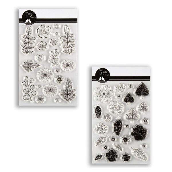 Two Jays Stamps - Funky Flowers & Leaves - Art of Craft