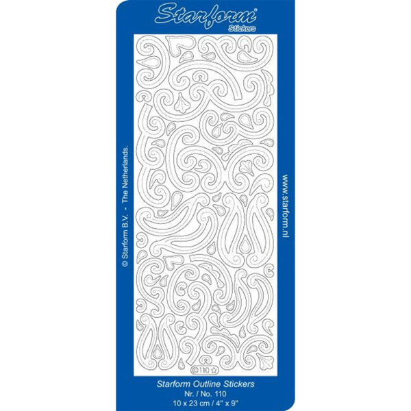Starform Outline Sticker - Swirls - Art of Craft