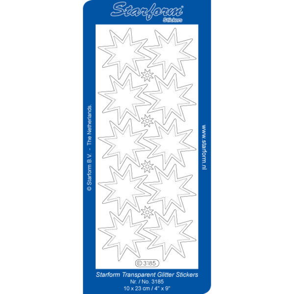 Starform Glitter Sticker Stars - Art of Craft