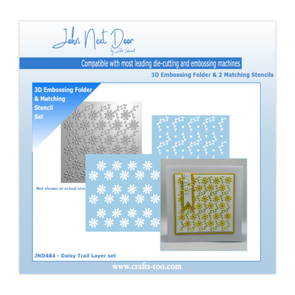 John Next Door 3D Embossing & Stencils - Daisy Trail Layer - Art of Craft