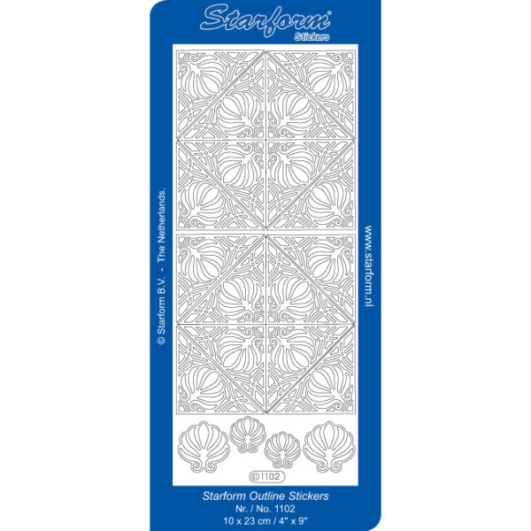 Starform Outline Sticker - Frame Border Corner - Art of Craft