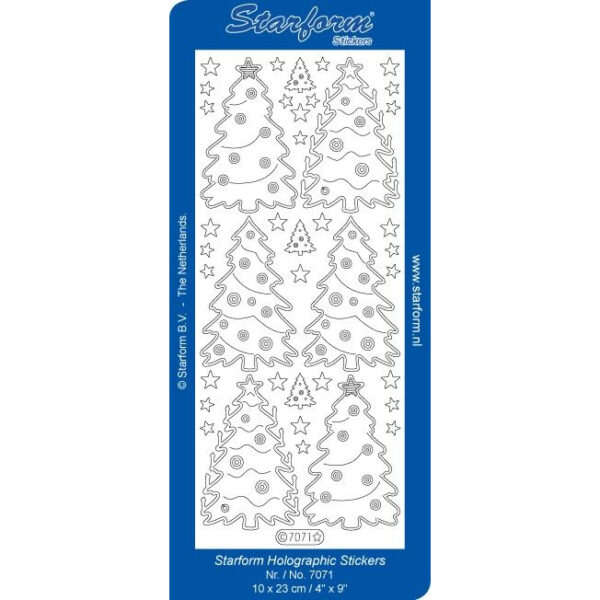 Starform Glitter Sticker Christmas Trees - Art of Craft