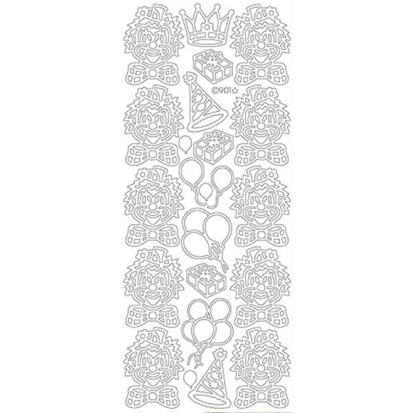 Starform Outline Sticker - Clown Heads - Art of Craft