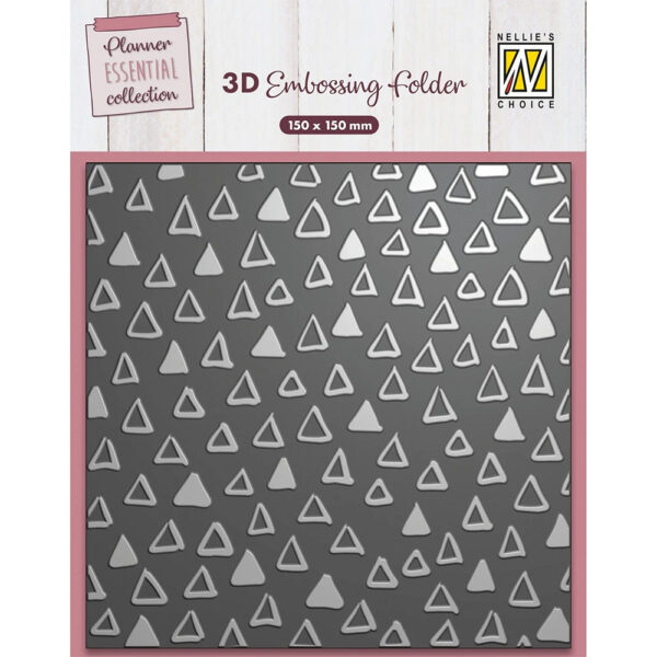 Nellie Snellen 3D Embossing Folder - Triangles - Art of Craft