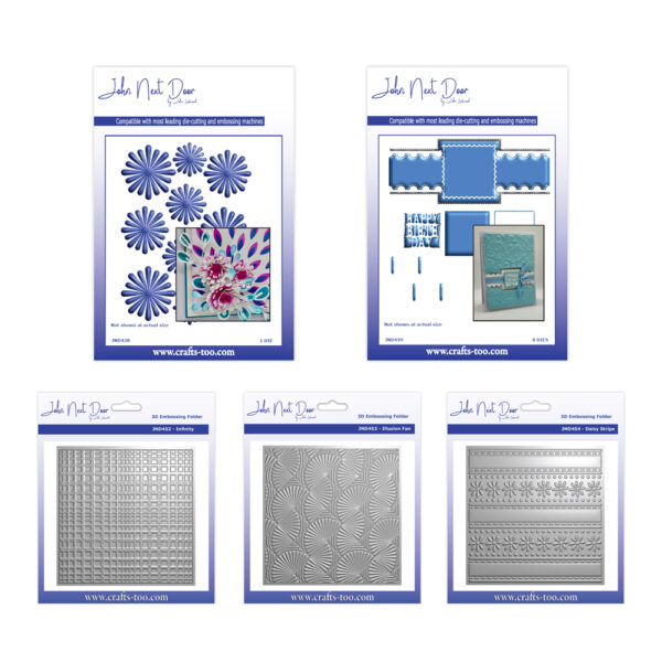 John Next Door 3D Embossing Folders & Band Bundle - Art of Craft
