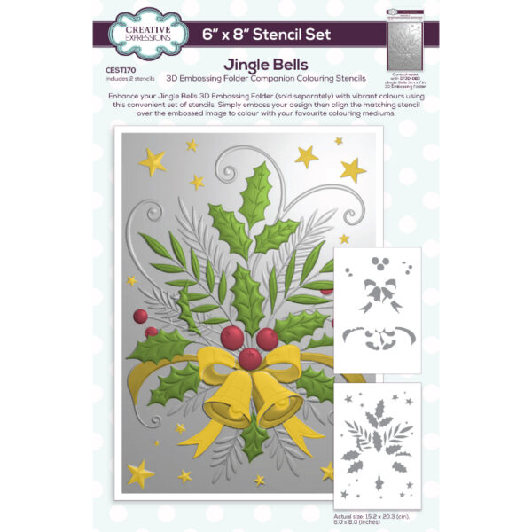 Jingle Bells Companion Colouring Stencil - Art of Craft
