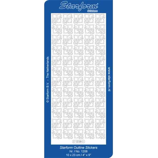 Starform Outline Sticker Corners Playing Card Shapes - Art of Craft