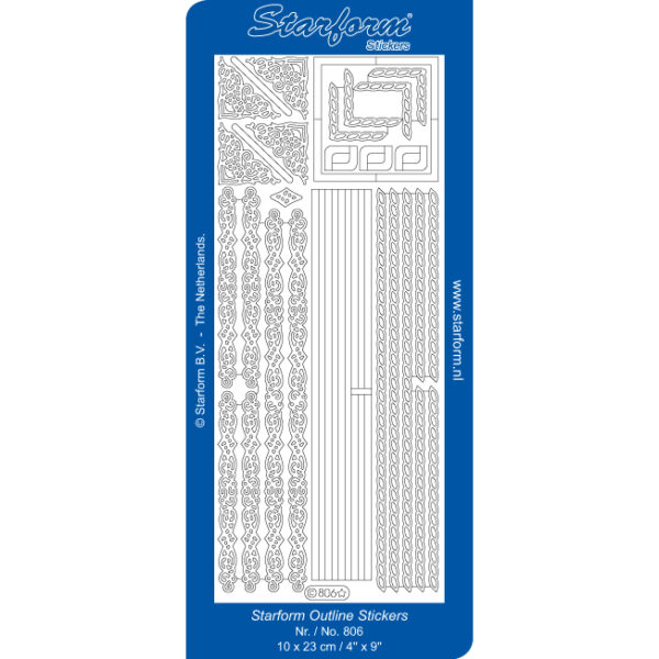 Starform Outline Sticker Corners and Edges - Art of Craft