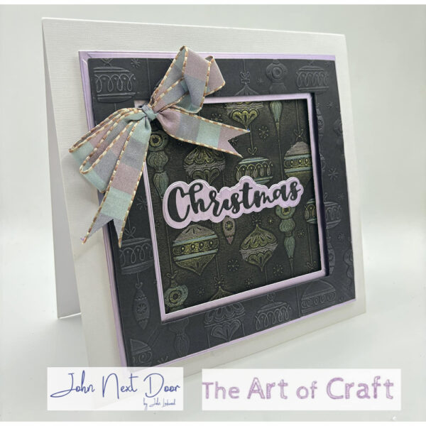 John Next Door 3D Embossing Folder Retro Baubles - Art of Craft