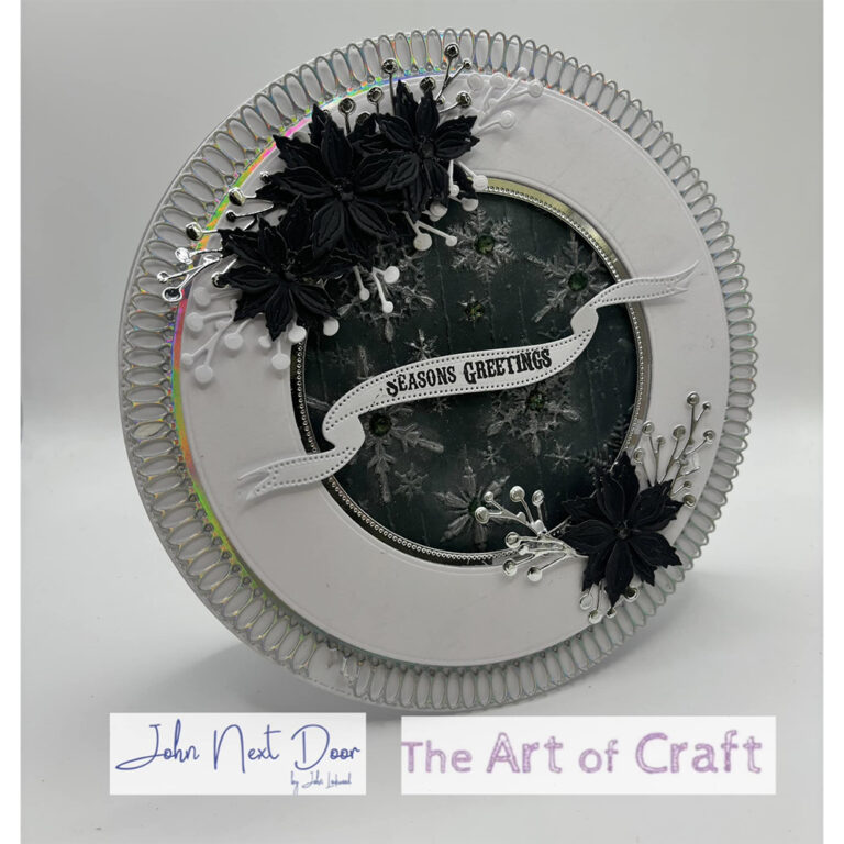 John Next Door 3D Embossing Folder Retro Snowflakes - Art of Craft