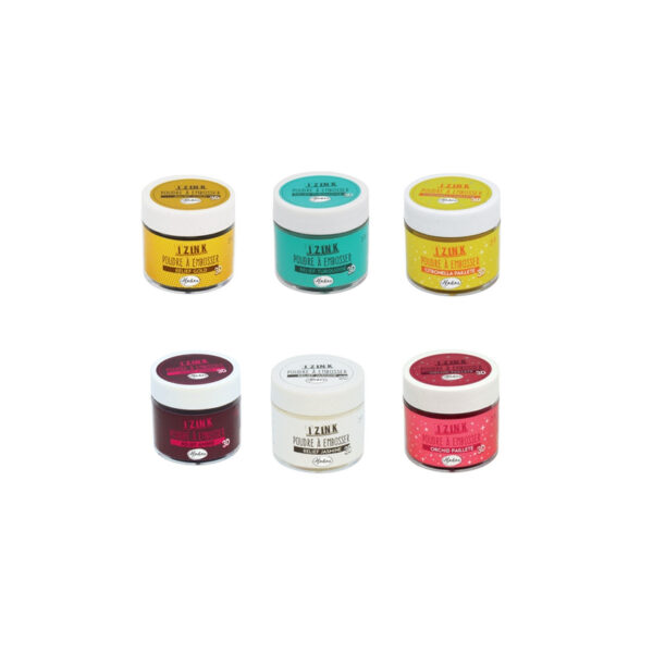6 Izink Embossing Powders - Art of Craft