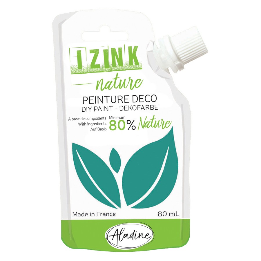 Izink Nature - Natural Deco Paint - Turquoise 80ml - Art of Craft