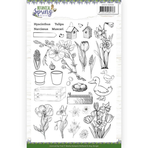 Amy Design Botanical Spring Clear Stamp - Art of Craft