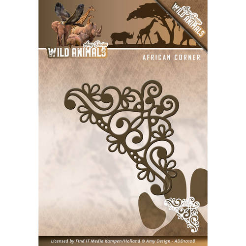 Amy Design Wild Animals African Circle, Border, Corners & Bamboo ...